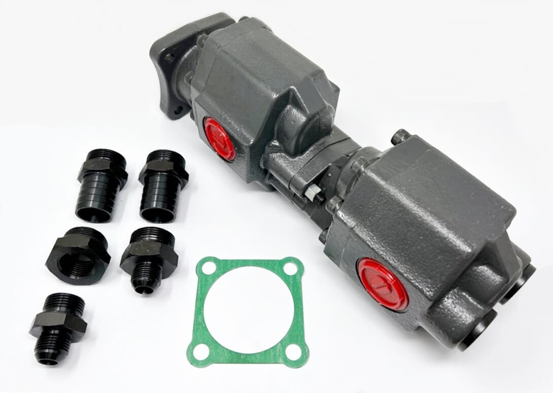 How do tandem gear oil pumps work?